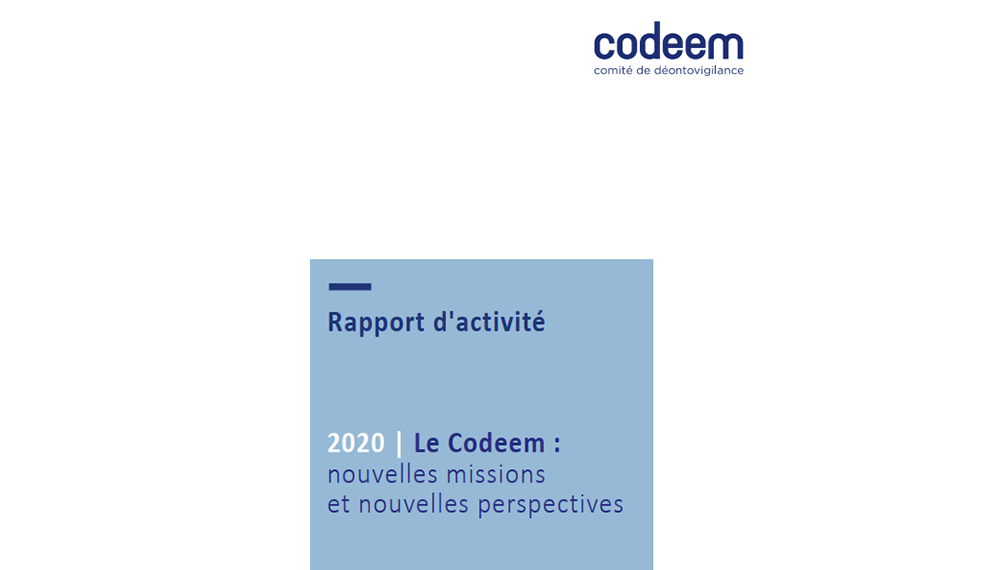 Rapport d'activité du Codeem 2020 : nouvelles missions et nouvelles ...